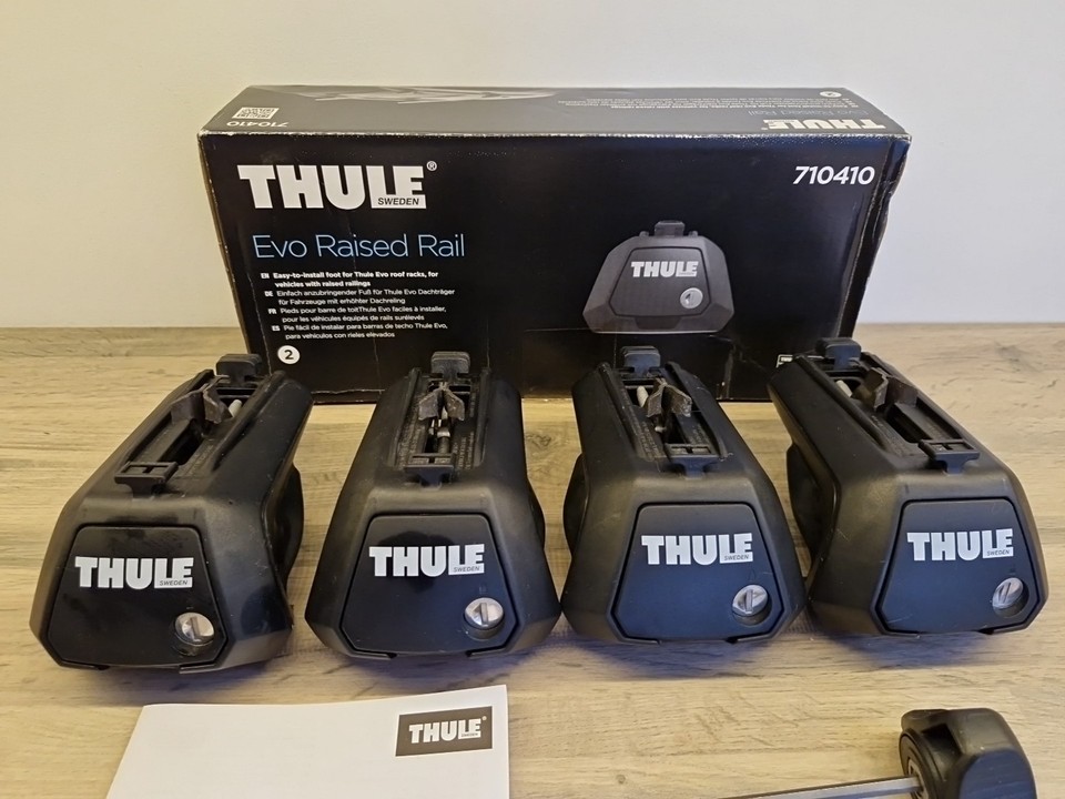 Thule Evo 7104 Foot Pack 710410 For Vehicles With Open Roof Rails ...