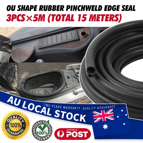 15M Rubber Pinch Weld Seal Strip Car Caravan Door Edge Trim U Channel ...