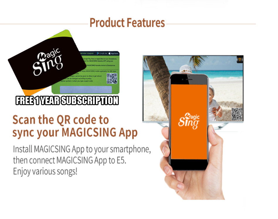 Magic Sing E55145 Tagalog Eng Songs WiFi 2 Wireless Mic for sale online ...