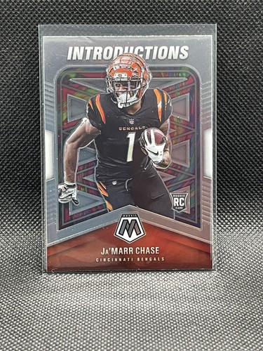 2021 PANINI MOSAIC JAMARR CHASE INTRODUCTIONS INSERT BENGALS RC ROOKIE ...