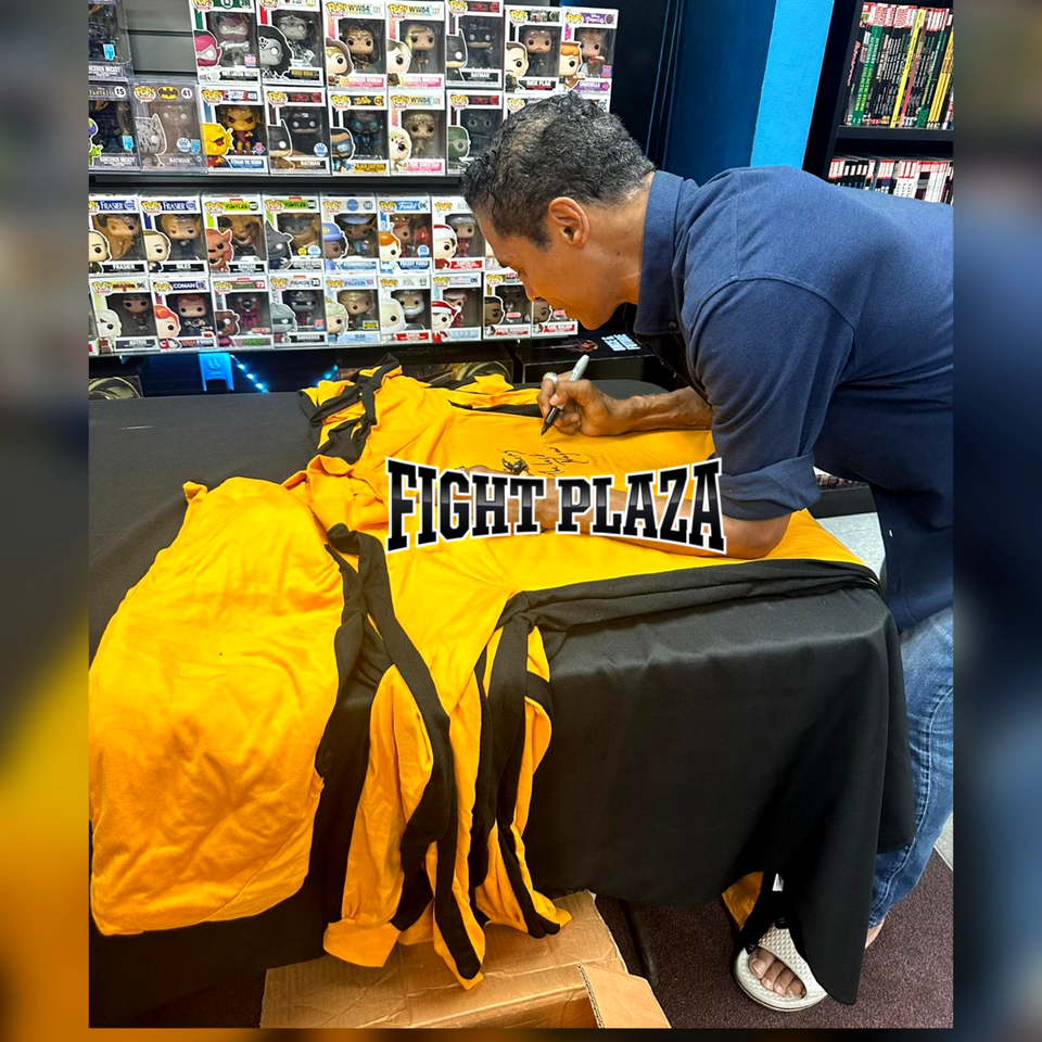 Taimak Guarriello Autographed Yellow Jumpsuit Bruce LeRoy The Last ...