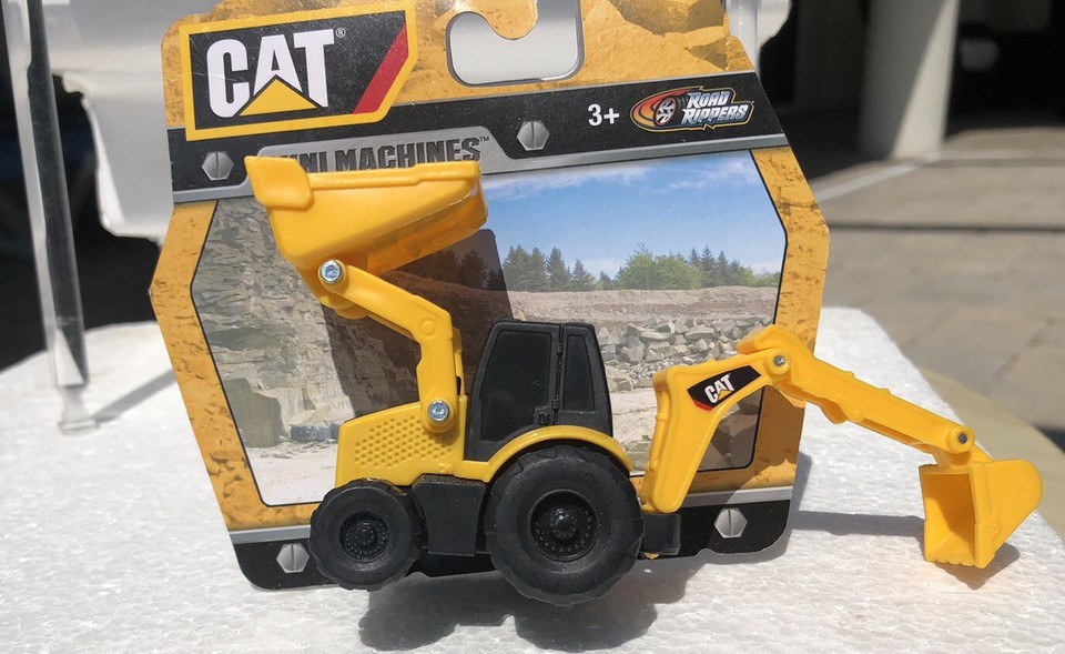 Toy State Caterpillar Backhoe Mini Machines Road rippers /mint on card ...