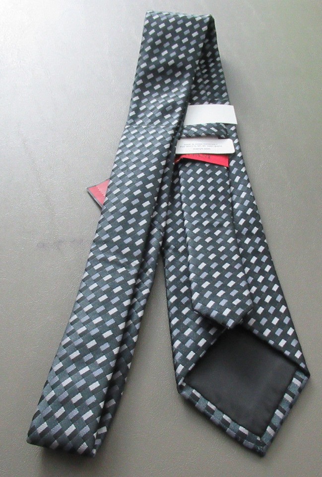 Alfani Spectrum Men's Joe Neat Slim Neck Tie, Charcoal/Silver, One Size ...