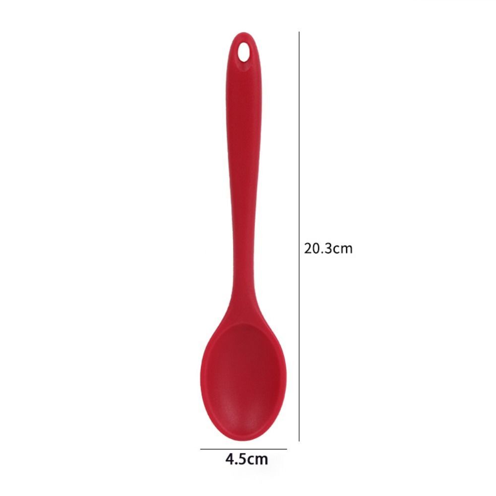 Cooking Silicone Spoon Non-stick Spoon Stirring Spoon Kitchen Supplies ...