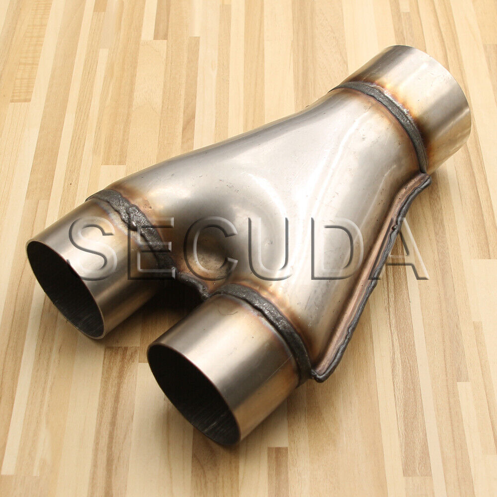 1 pcs Exhaust Y Pipe Adapter Connector 3inch Single to 2.5 inch Dual ...