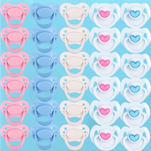 10x Newborn Personalized Pacifiers Magnetic Soother Dummy for Reborn ...