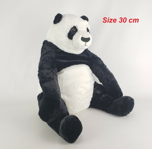 IKEA KRAMIG Soft Toy 30cm Panda Cuddly & Teddy Bears White/Black Toy ...