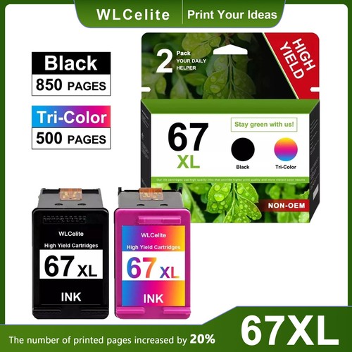 67XL Ink Cartridge 67 XL Replacement for HP Ink 67 Envy Pro 6400 ...