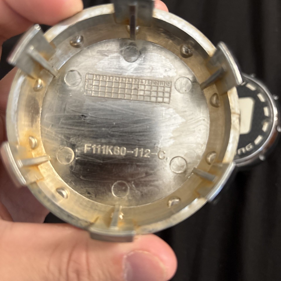 (2) Motegi Racing Wheels Chrome / Black Custom Wheel Center Cap F111K80 ...