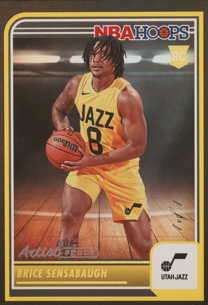 2023-24 Panini NBA Hoops - Rookies Brice Sensabaugh #234 Artist Proof ...