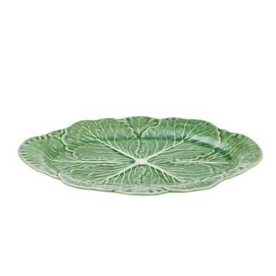 NEW Coastal Home Cabbage Ceramic Oval Platter Green 38x26cm | eBay ...