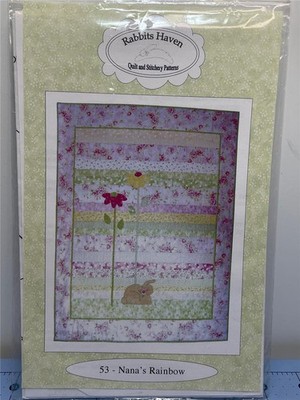 RABBITS HAVEN - Quilt Pattern - #53 - NANA'S RAINBOW - 50.25" x 63.5 ...