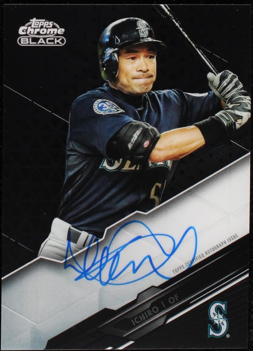 2020 Topps Chrome Black - Chrome Black Autographs Ichiro Suzuki #CBA-IS ...