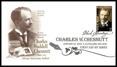 2008 Charles Waddell Chesnutt black heritage Sc 4222 FDC with ArtCraft ...