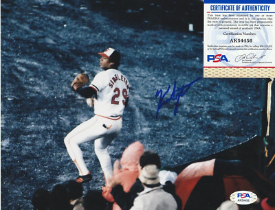 KEN SINGLETON BALTIMORE ORIOLES PSA AUTHENTICATED ACTION SIGNED 8x10 | eBay
