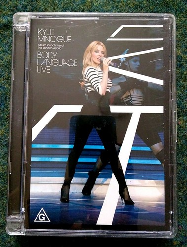 KYLE MINOGUE BODY LANGUAGE LIVE – DVD - R-4, LIKE NEW, FREE POST IN ...