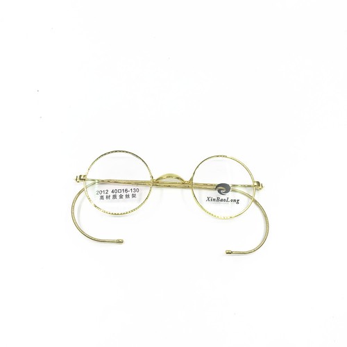 Vintage Round Antique Wire Rim Eyeglass Frames Flexible Full Rim ...
