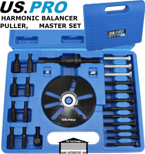 US PRO Tools 13pc Master Harmonic Balancer, Balance Pulley Puller, Etc ...