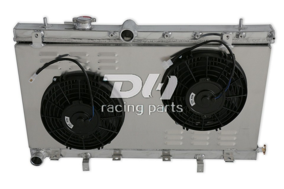 2 Rows Radiator&Shroud&Fan For 02-07 Subaru Impreza WRX STI RS Sedan TS ...