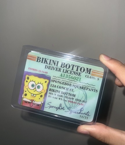 2025 Topps Chrome SpongeBob Bikini Bottom Driver License SW-1 #/99 | eBay
