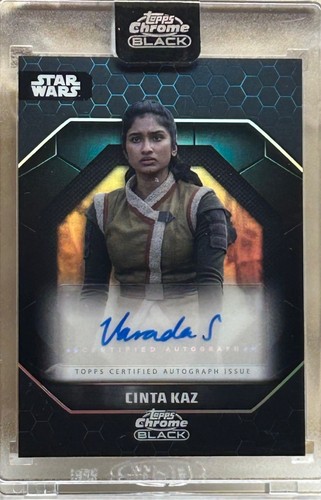 2024 Topps Chrome Black Star Wars VARADA SETHU as CINTA KAZ Auto ...