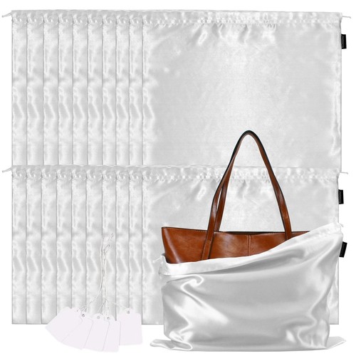 20 Pack Dust Bags for Purses and Handbags, Silk Dust Cover Storage Bags ...