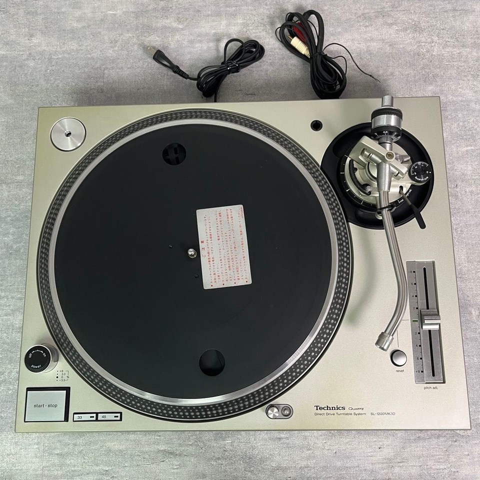 Technics SL-1200MK3D Set of 2 Unit Direct Drive DJ Turntable Silver ...