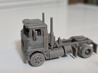 Ho Scale Mack F700 Cabover Daycab Single Undecorated Kit 3d Printed | eBay