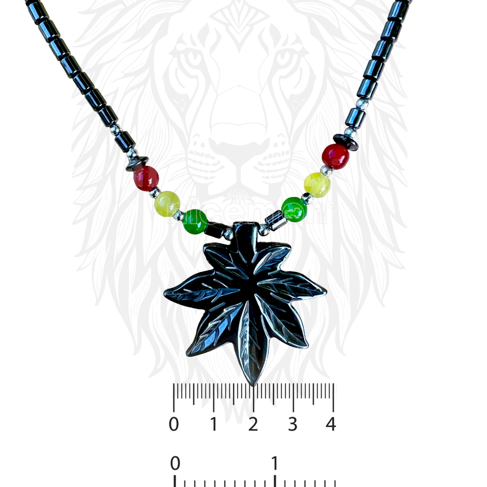Hematite Necklace Pendent Rastafari Jah Love Rasta Jamaica Reggae Bob ...