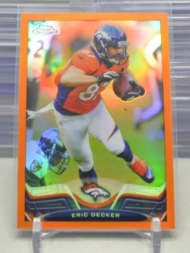 Eric Decker 2013 Topps Chrome Retail Orange Refractor #97 2-B | eBay