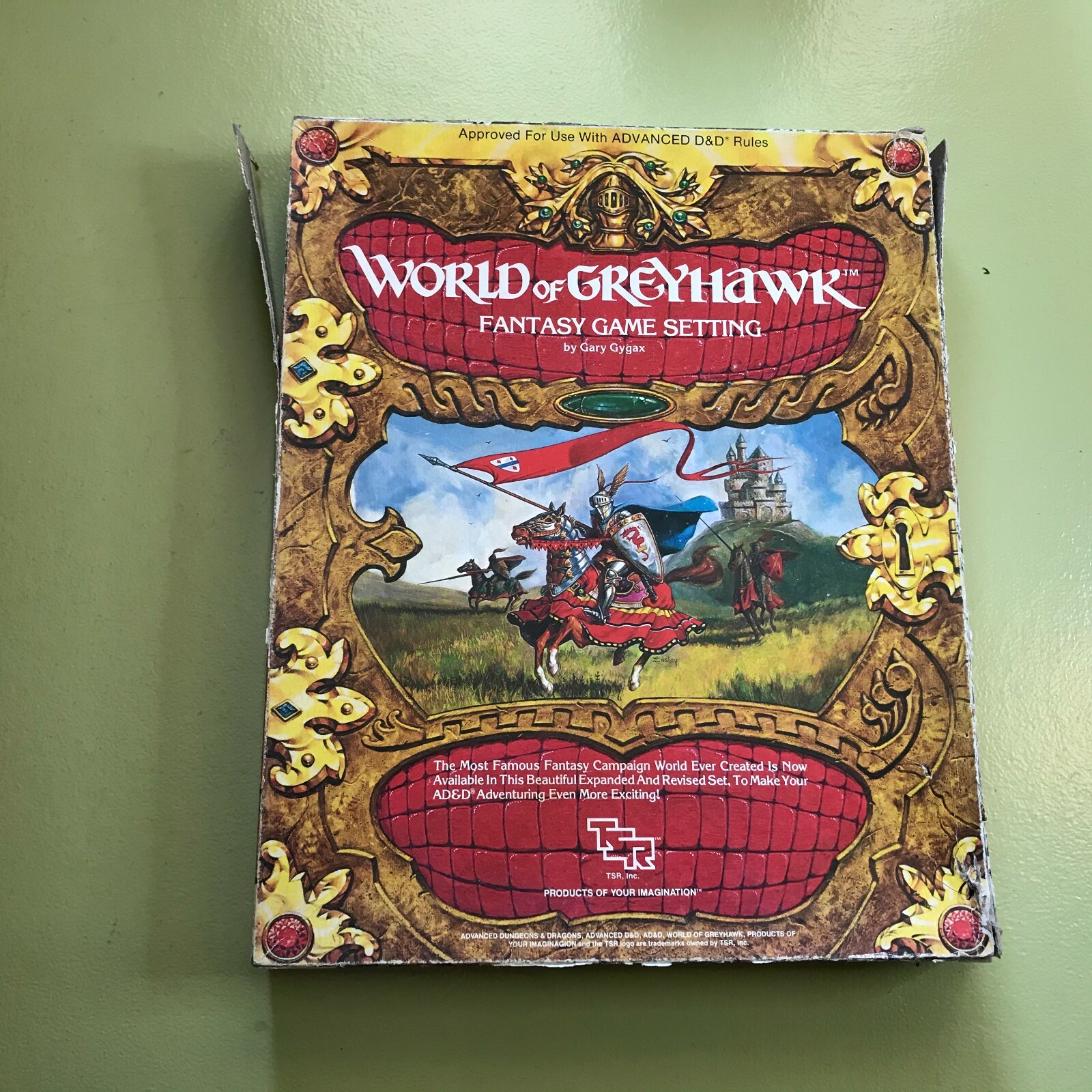 TSR Dungeons & Dragons World of Greyhawk Box Set AD&D Gary Gygax maps ...
