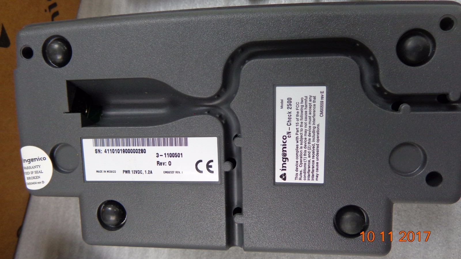 Ingenico 3-1100501 En-check 2500 Check Reader for sale online | eBay