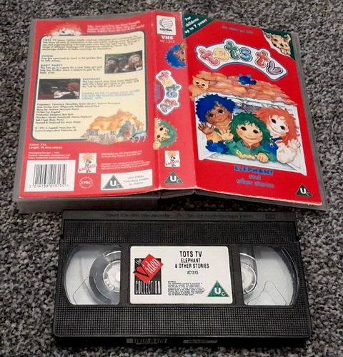 TOTS TV ELEPHANT & OTHER STORIES TILLY TOM TINY PAL VHS VIDEO KIDS ...