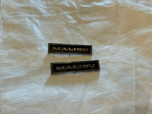 1970-1972 Chevy Malibu Door Panel Emblems Interior Molding Badge LS6 ...