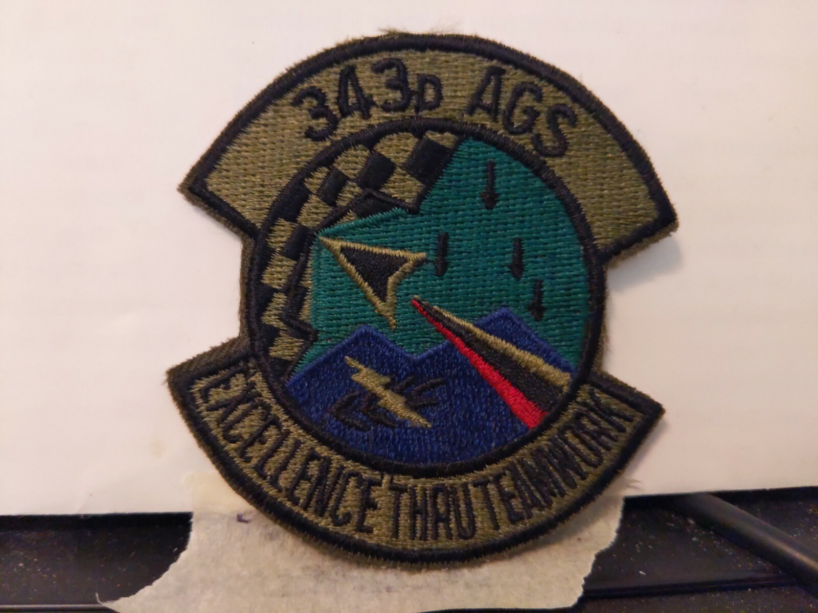 USAF 343rd Aircraft Generation Squadron Patch 2 3/4 x 2 3/4 inch used ...