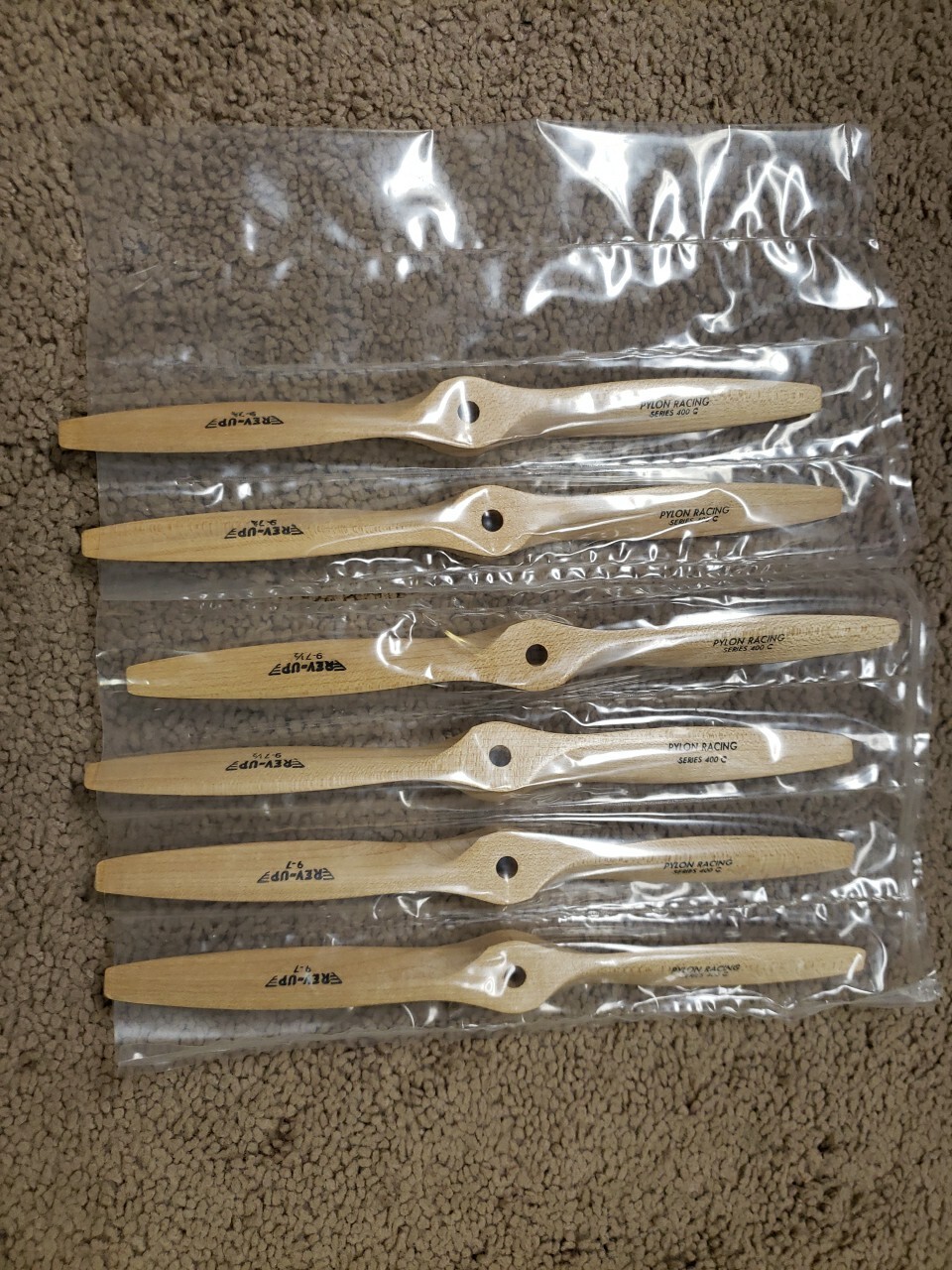 Rev-Up PYLON RACING - lot Of Six 9" Props 9-7 To 9-7.75 - Series 400 C ...