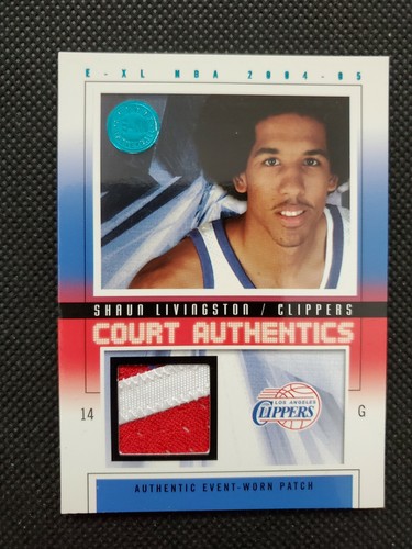 2004-05 SHAUN LIVINGSTON SKYBOX E-XL ROOKIE RC BLUE COURT AUTHENTICS ...