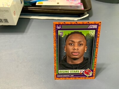 2024 SCORE A TREAT ORANGE PUMPKINS ROOKIE CARD RC 50 XAVIER WORTHY ...