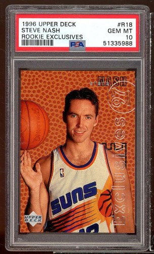 Steve Nash Rookie Card 1996-97 Upper Deck Rookie Exclusives #R18 PSA 10 ...