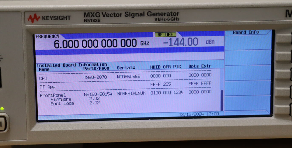 Agilent Keysight N5182B MXG Vector Signal Generator 9kHz-6GHz LOADED w ...