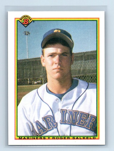 1990 Bowman Roger Salkeld Rookie Seattle Mariners #465 | eBay