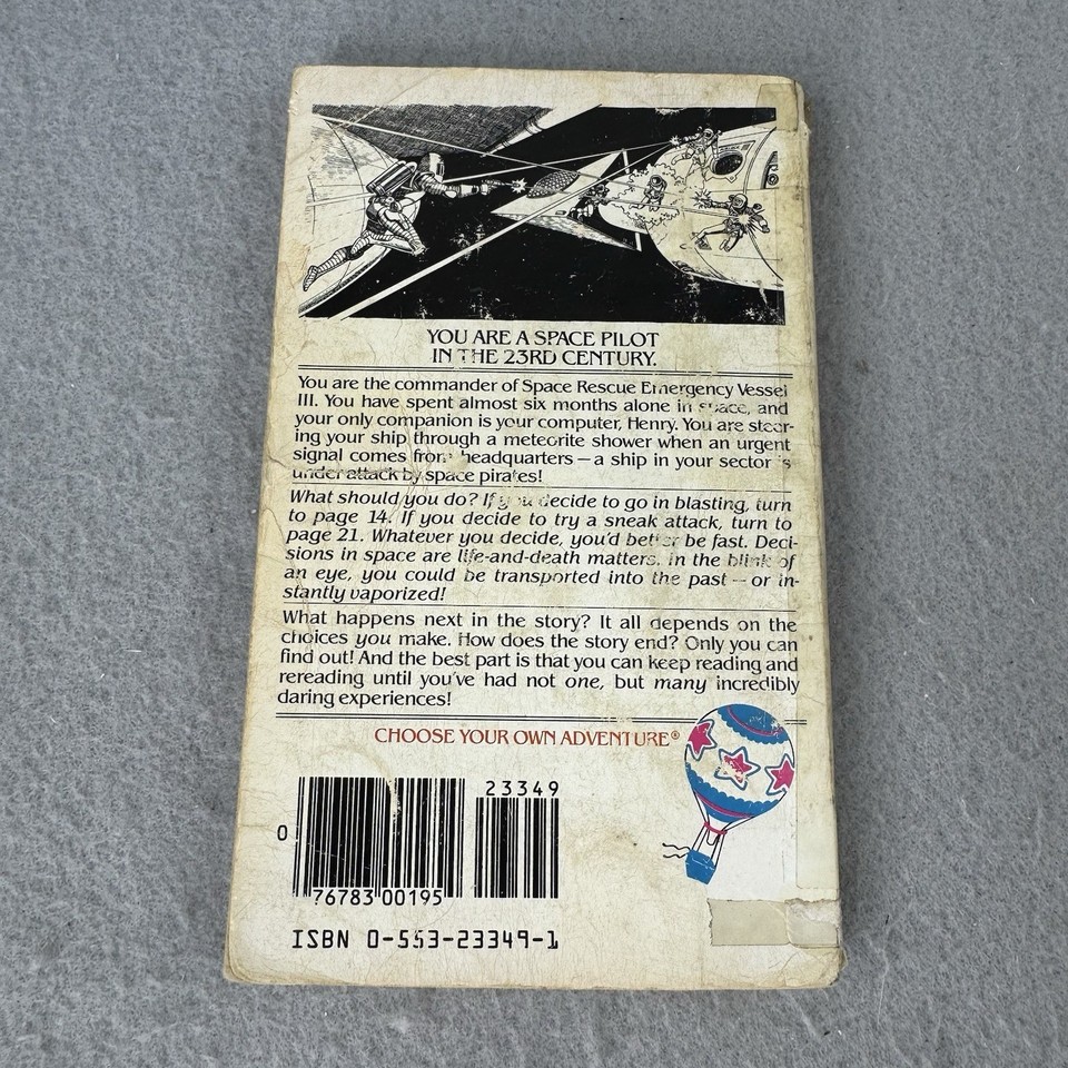 Choose Your Own Adventure #22 Space Patrol Julius Goodman 1983 Poor ...