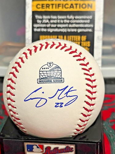 Craig Gentry Texas Rangers Signed Globe Life Field Official MLB ...