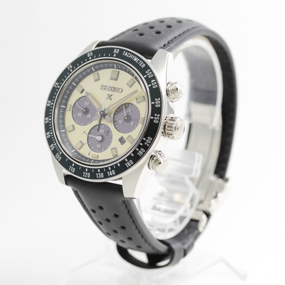 SEIKO PROSPEX SBDL115 SPEEDTIMER Solar Analog Gold | eBay