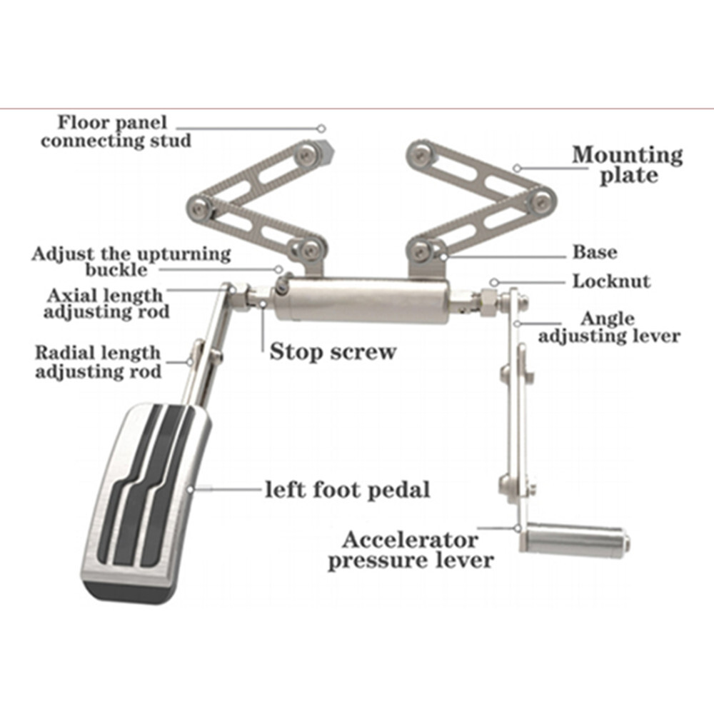 PORTABLE LEFT FOOT GAS PEDAL DRIVING ASSIST FOR HANDICAP/DISABLED ...