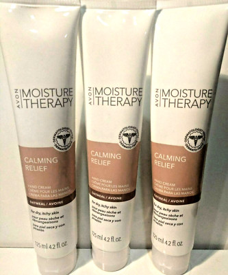 Avon Moisture Therapy Calming Relief Oatmeal Hand Cream PACK OF 3 | eBay