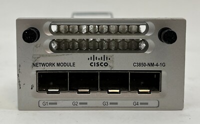 Cisco C3850-NM-4-1G Catalyst C3850 4x Gigabit Ethernet Network Module ...