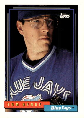 1992 Topps #451 Tom Henke - Toronto Raptors | eBay