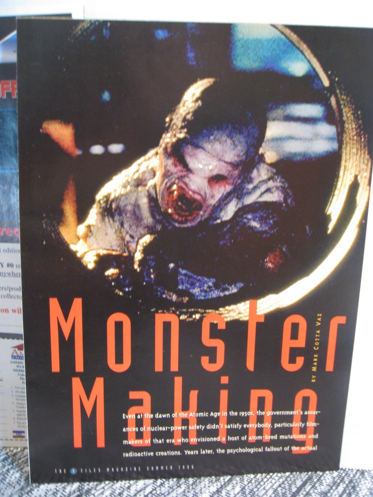 X-Files Magazine- Official Collector Ed. #2 - Summer 1996- Flukeman ...