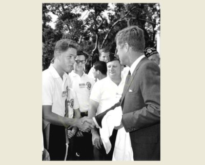 Young Bill Clinton Meets John F Kennedy 1963 PHOTO of PRESIDENT JFK ...